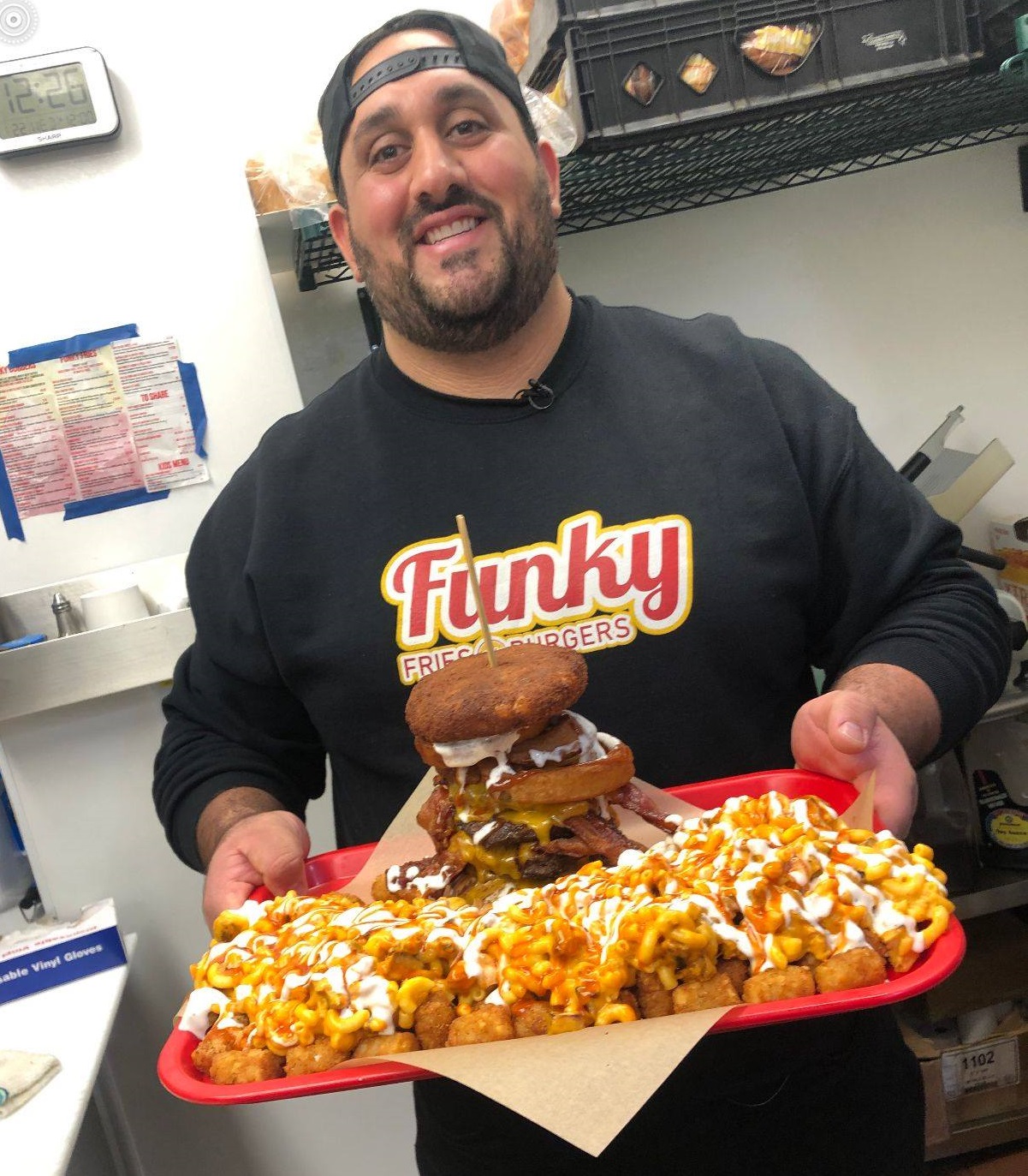 Funky Fries and Burgers' Undefeated Quad Burger Challenge in National ...