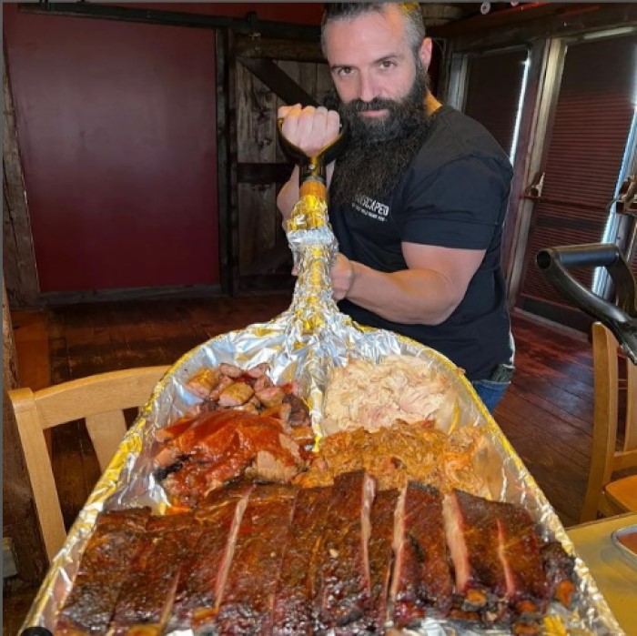 KC's Rib Shack's "Feedbag Shovel" BBQ Challenge in Manchester, New ...